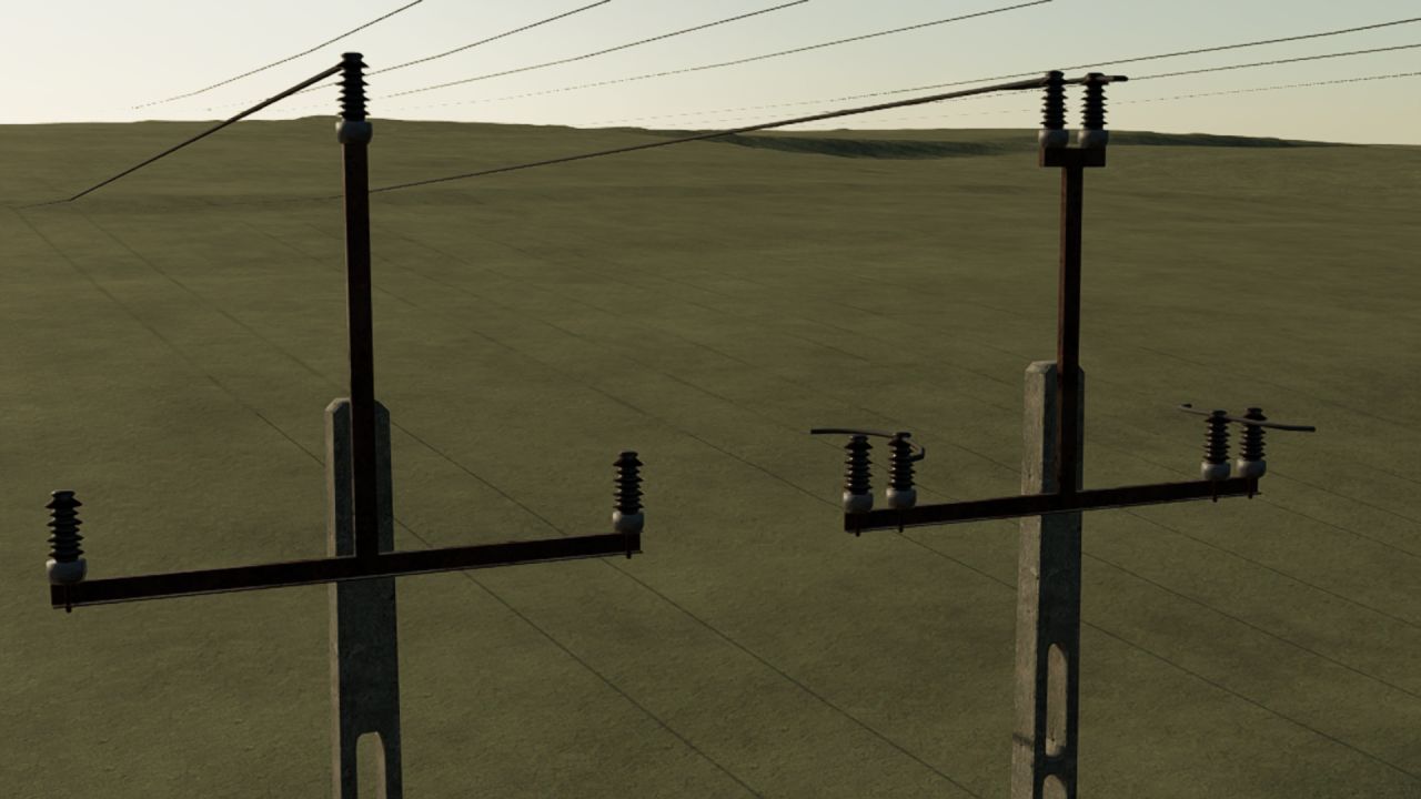 Power poles Pack - FS22 Work-In-Progress - KingMods