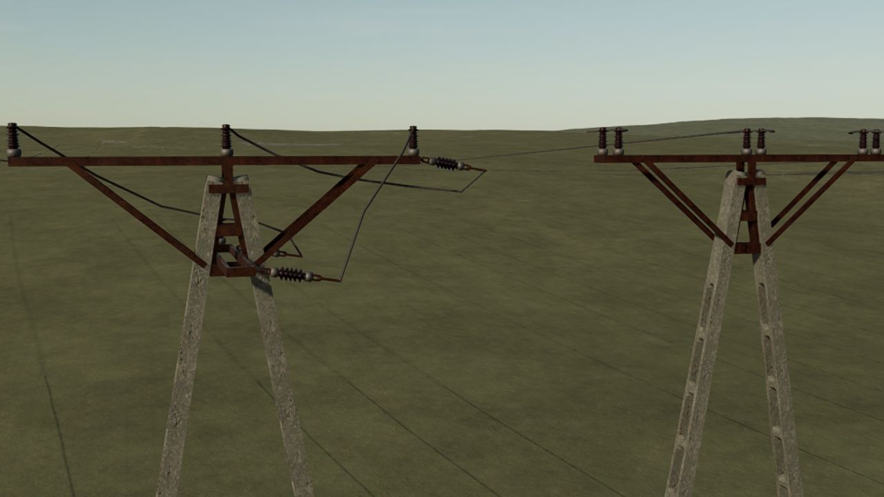 Pacote de postes de energia - Work-In-Progress FS22 - KingMods