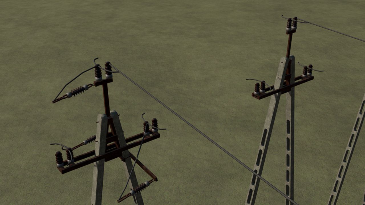 Power poles Pack - FS22 Work-In-Progress - KingMods