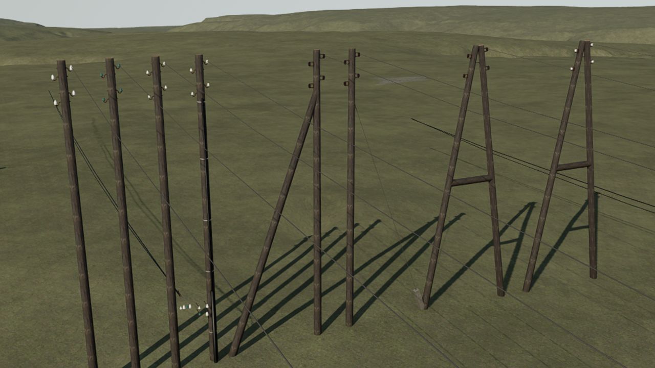 Pack poteaux électriques - Work-In-Progress FS22 - KingMods
