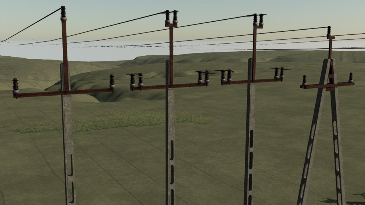 Power poles Pack - FS22 Work-In-Progress - KingMods