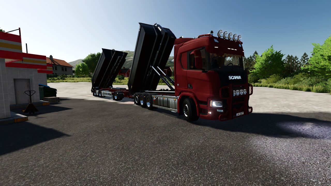Scania R650 8x4 avec bras élévateur Joab - Work-In-Progress FS22 - KingMods