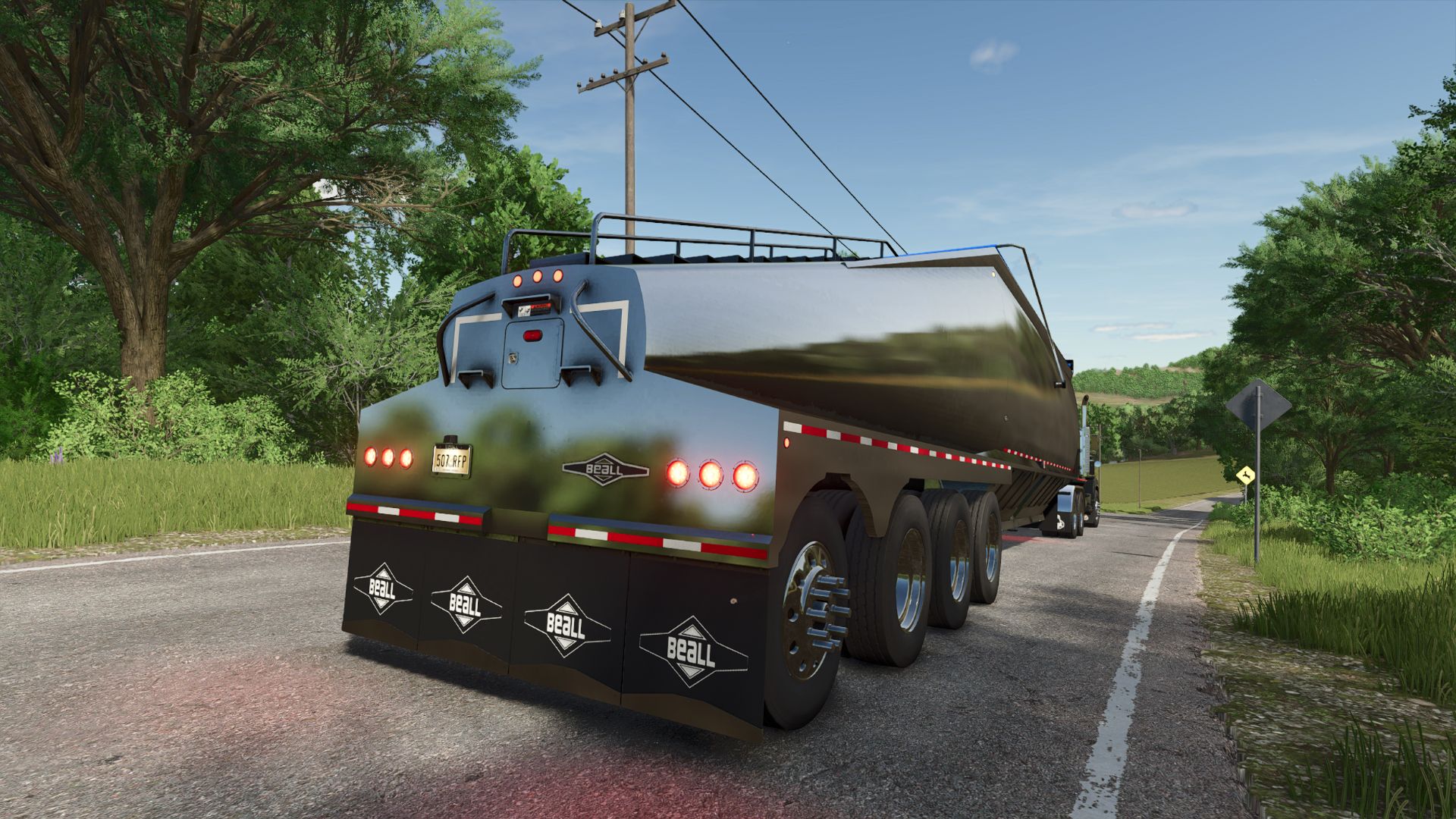 Beall Bullet Quad Axle Belly Dump LS25 - KingMods