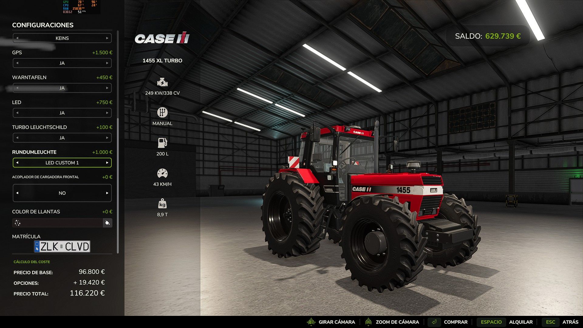 Case IH 1455 XL Turbo FS25 - KingMods