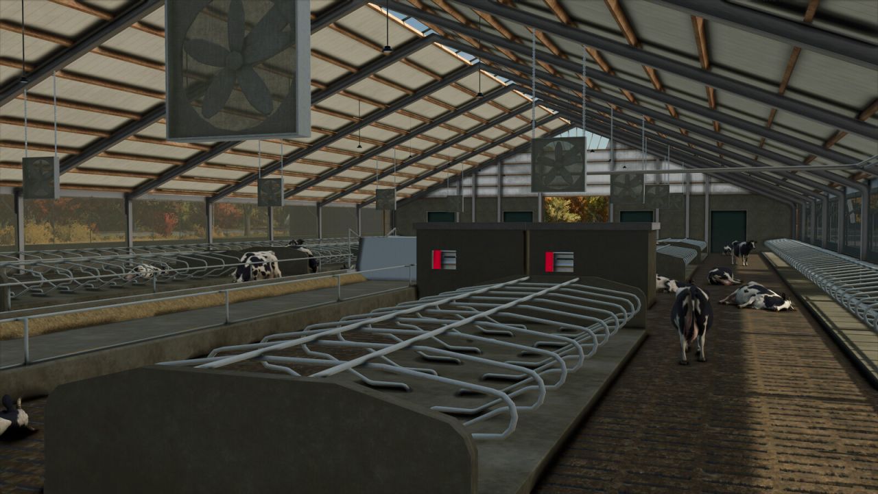Cowshed 3+3 FS25 - KingMods