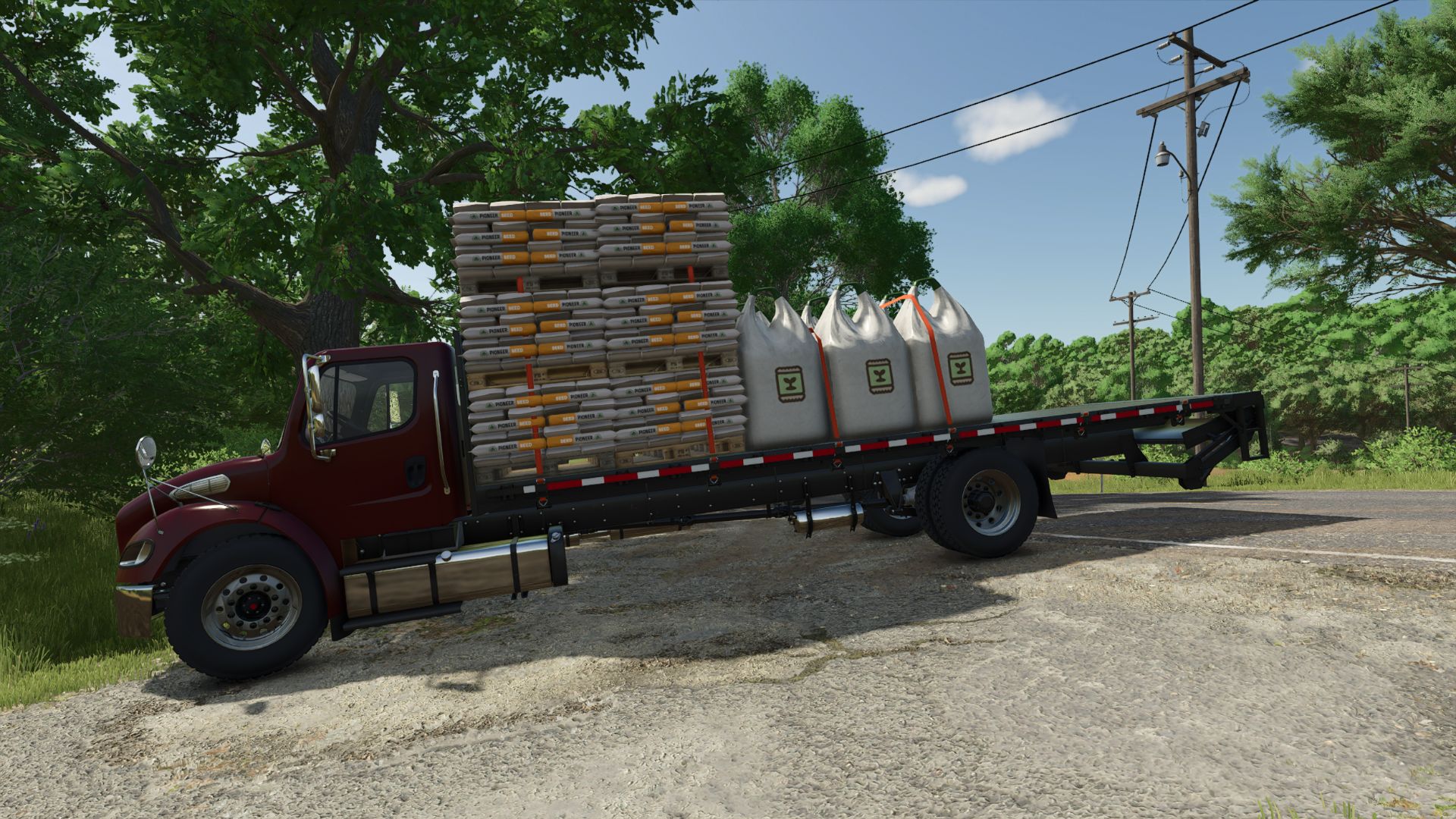 Freightliner M2 Stakebed (AutoLoad) FS25 - KingMods