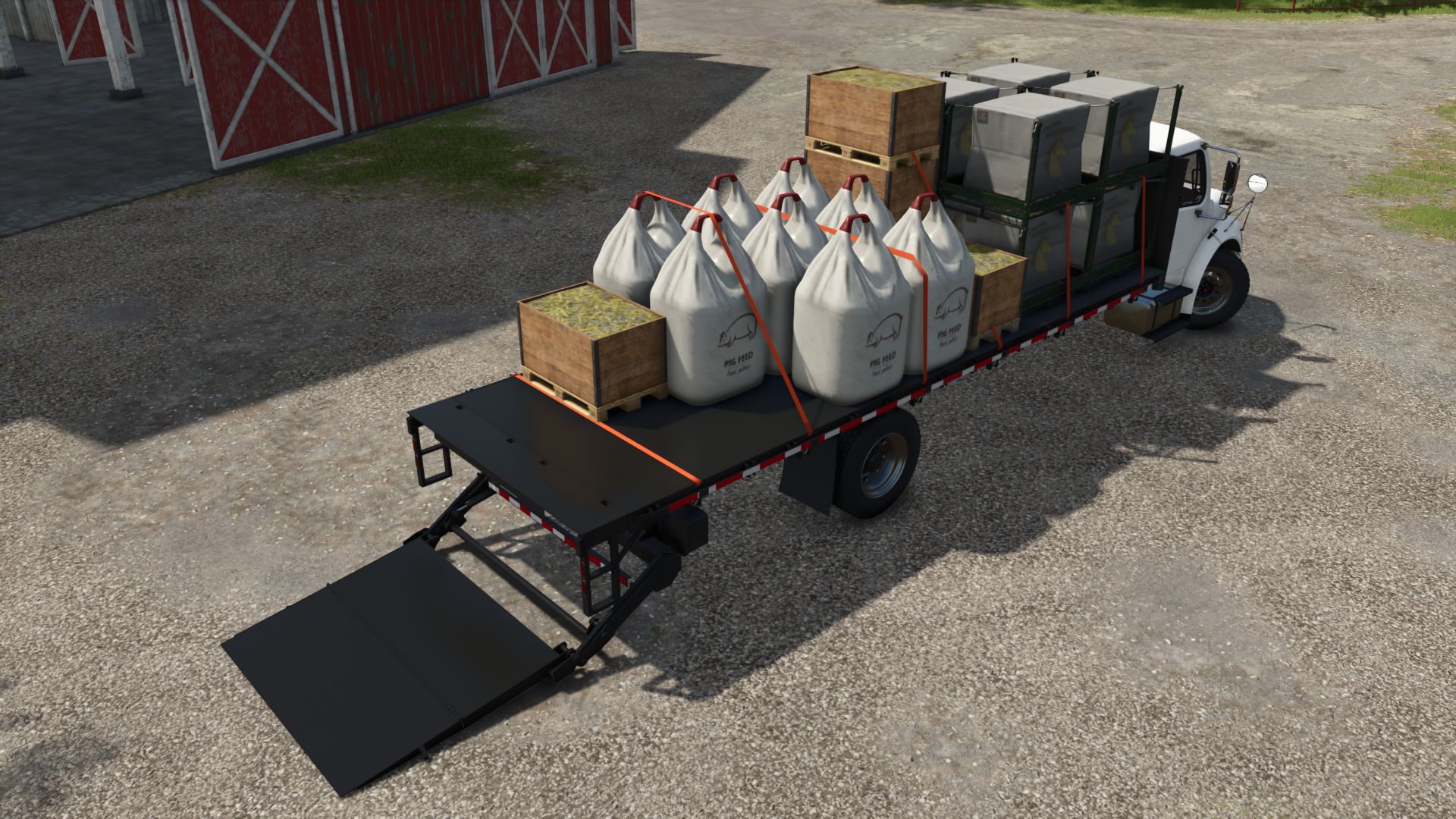 Freightliner M2 Stakebed (AutoLoad) FS25 - KingMods