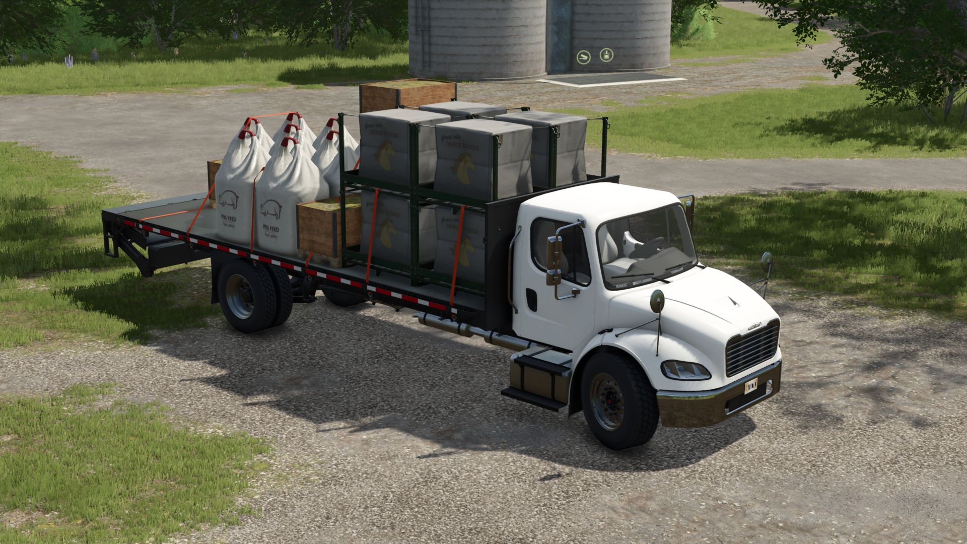 Freightliner M2 Stakebed (AutoLoad) FS25 - KingMods