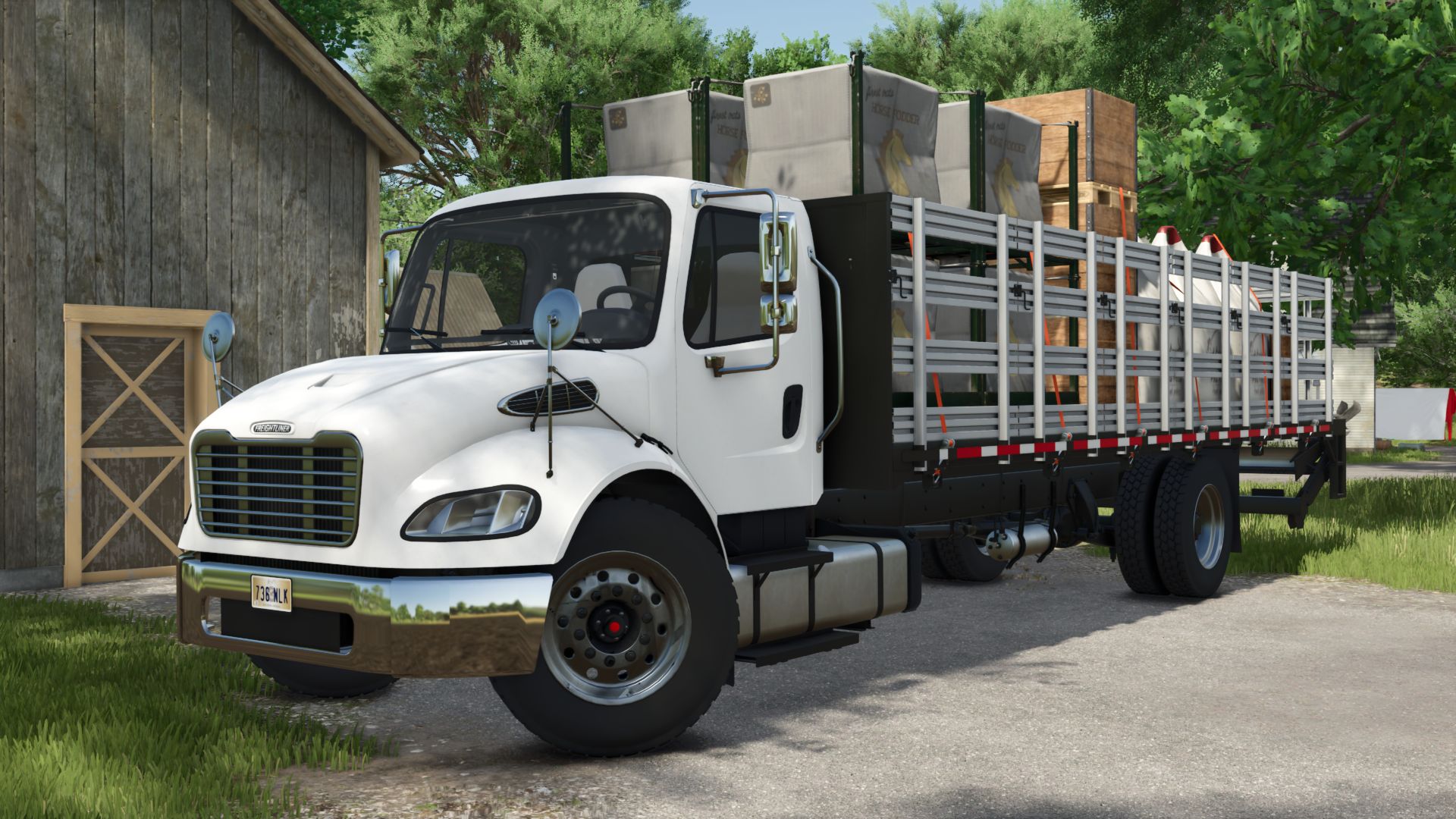 Freightliner M2 Stakebed (AutoLoad) FS25 - KingMods