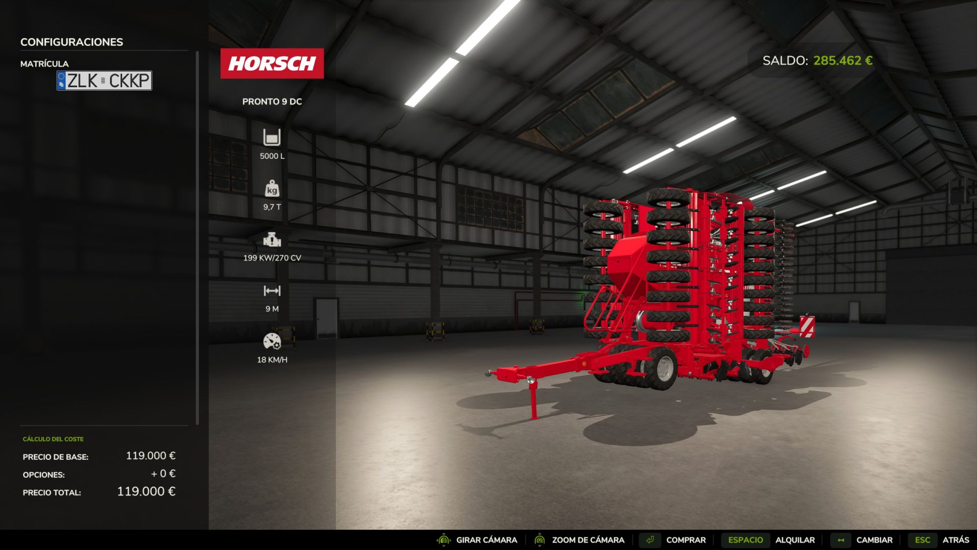 Horsch Pronto 9 DC FS25 - KingMods