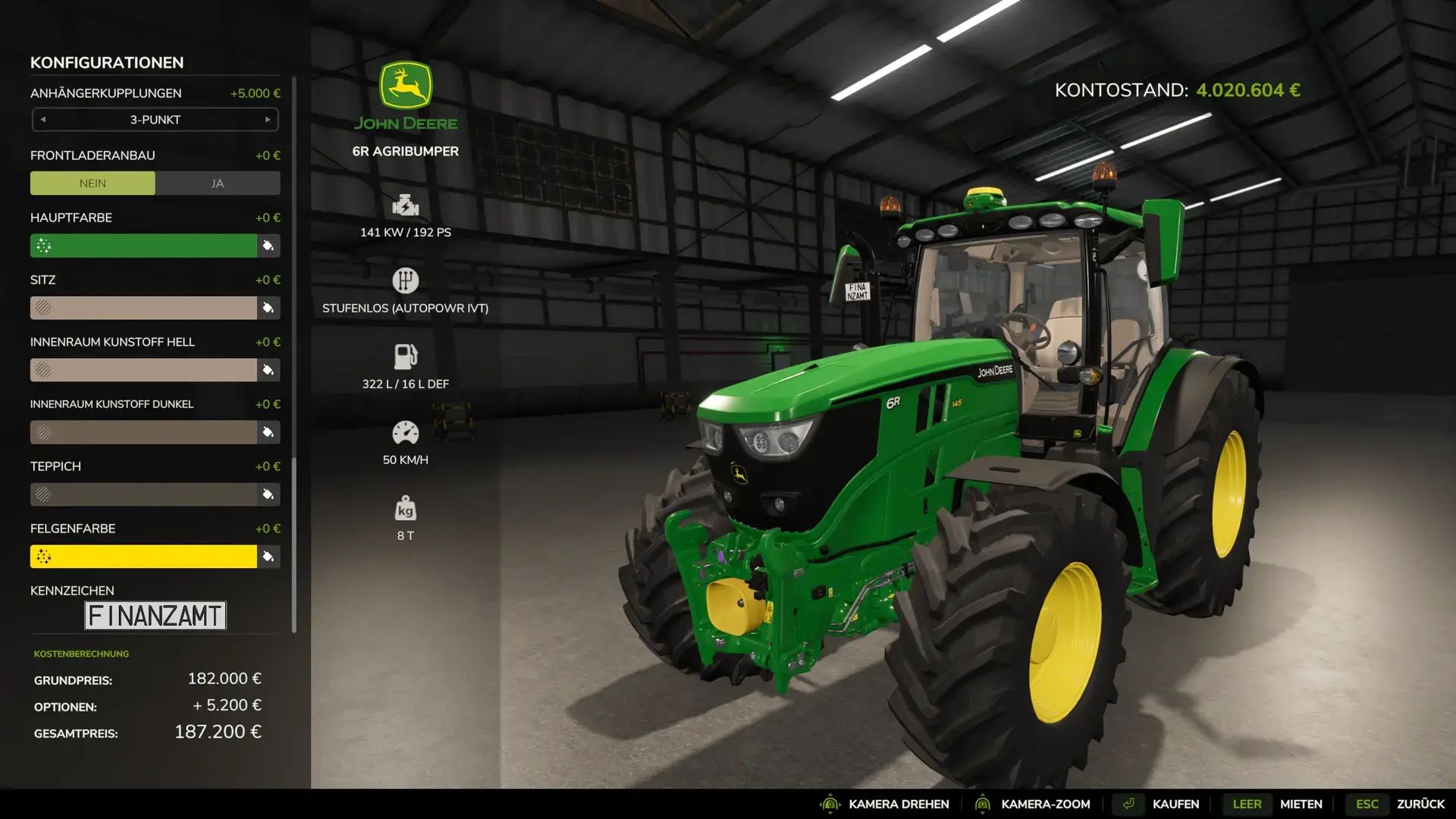 JOHN DEERE 6R Agribumper FS25 - KingMods
