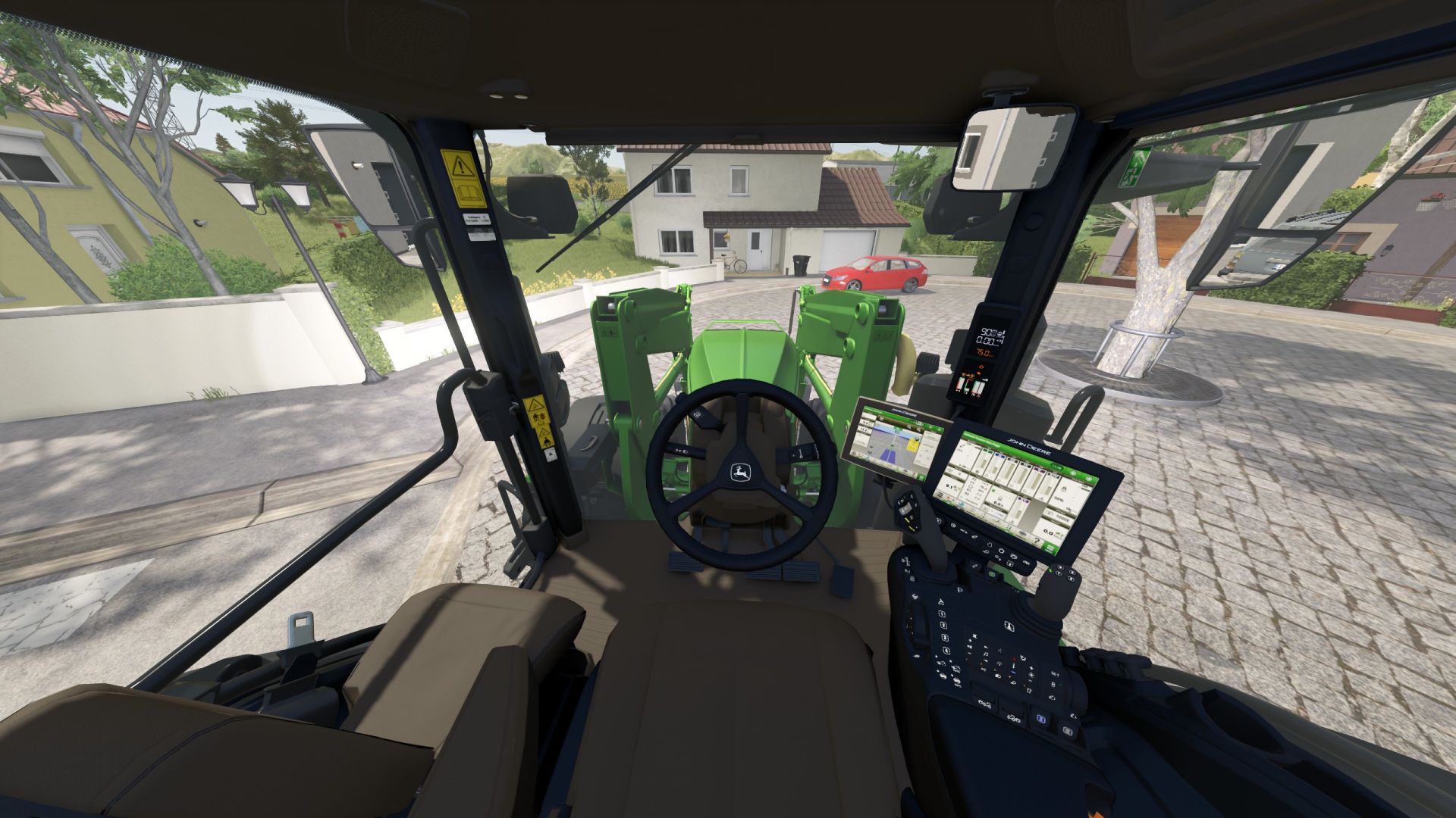John Deere 7R with front loader FS25 - KingMods