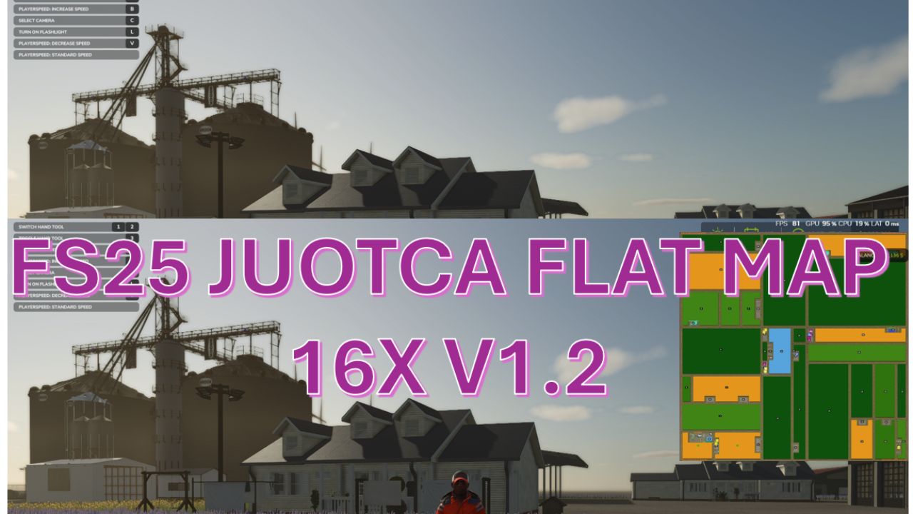 Juotca Flat Map 16X FS25 - KingMods