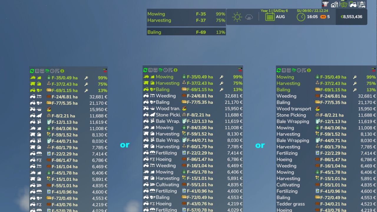 Missions Display FS25 - KingMods