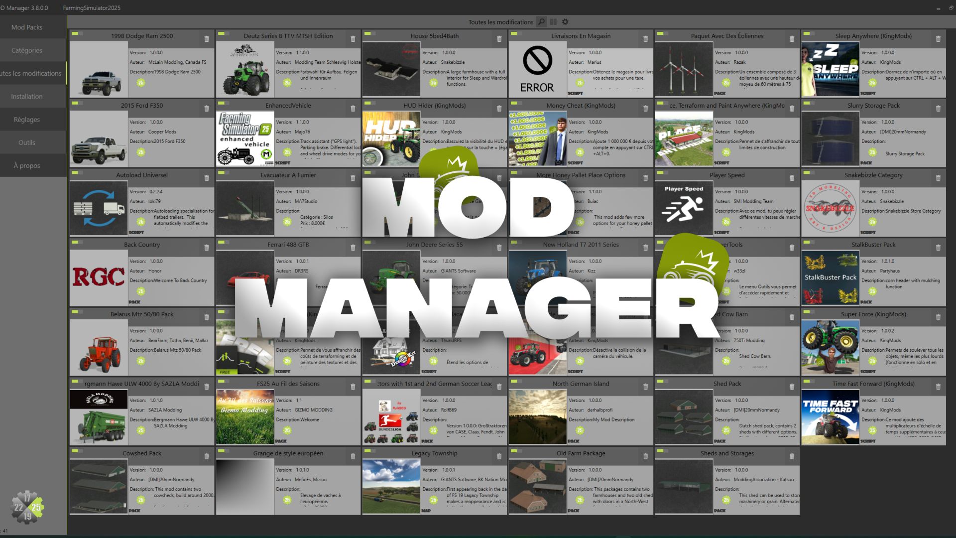 Mod Manager FS25 - KingMods