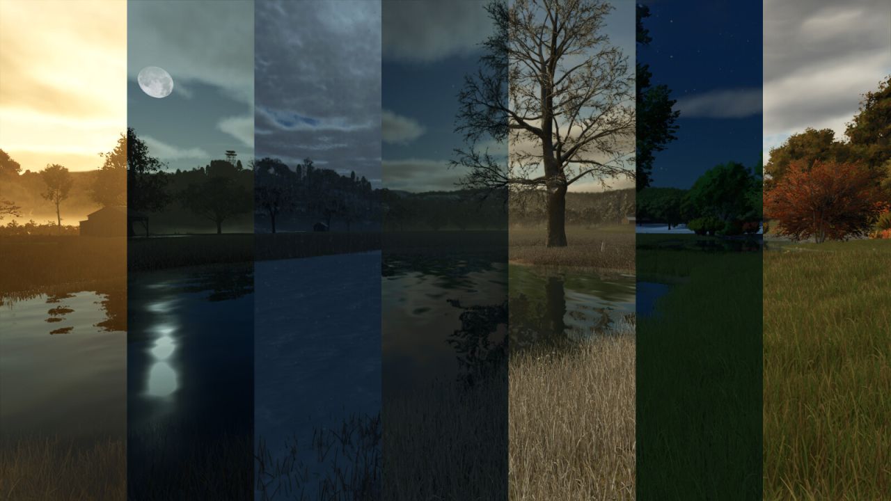 Natural Water Rivers And Ponds Pack FS25 - KingMods