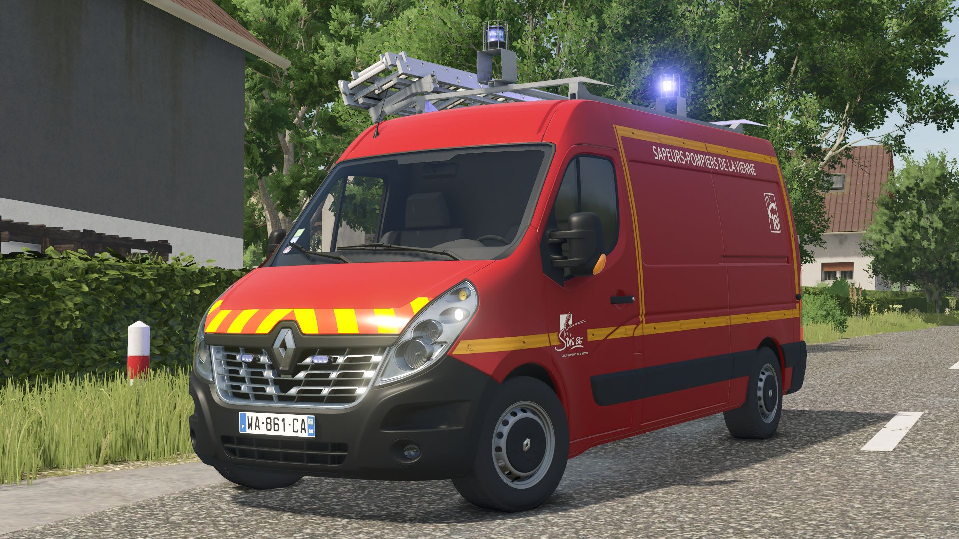 Renault Master III (VTU -brandweerlieden) FS25 - KingMods
