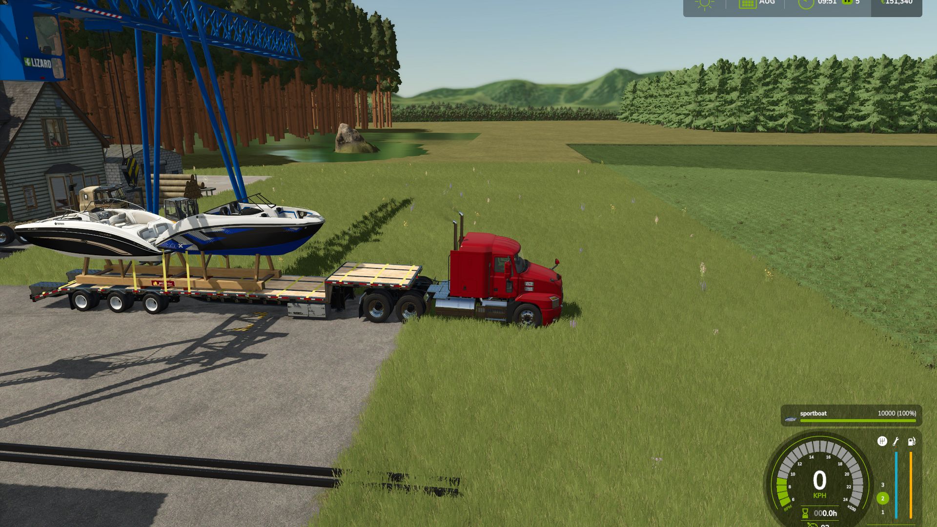 Patio de barco FS25 - KingMods