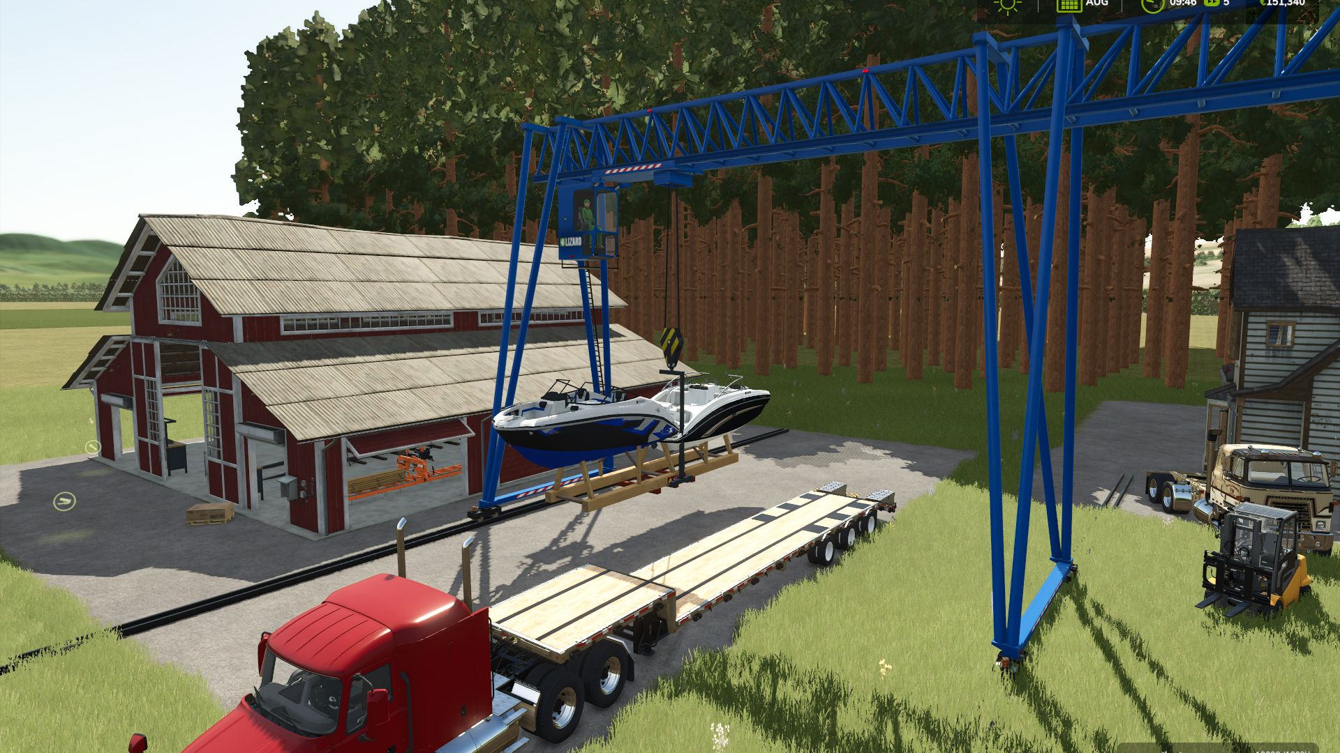 Patio de barco FS25 - KingMods