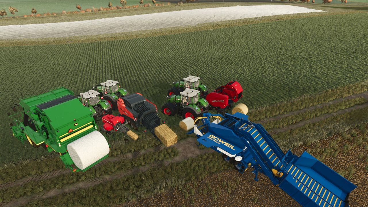 Unload Bales Early FS25 - KingMods